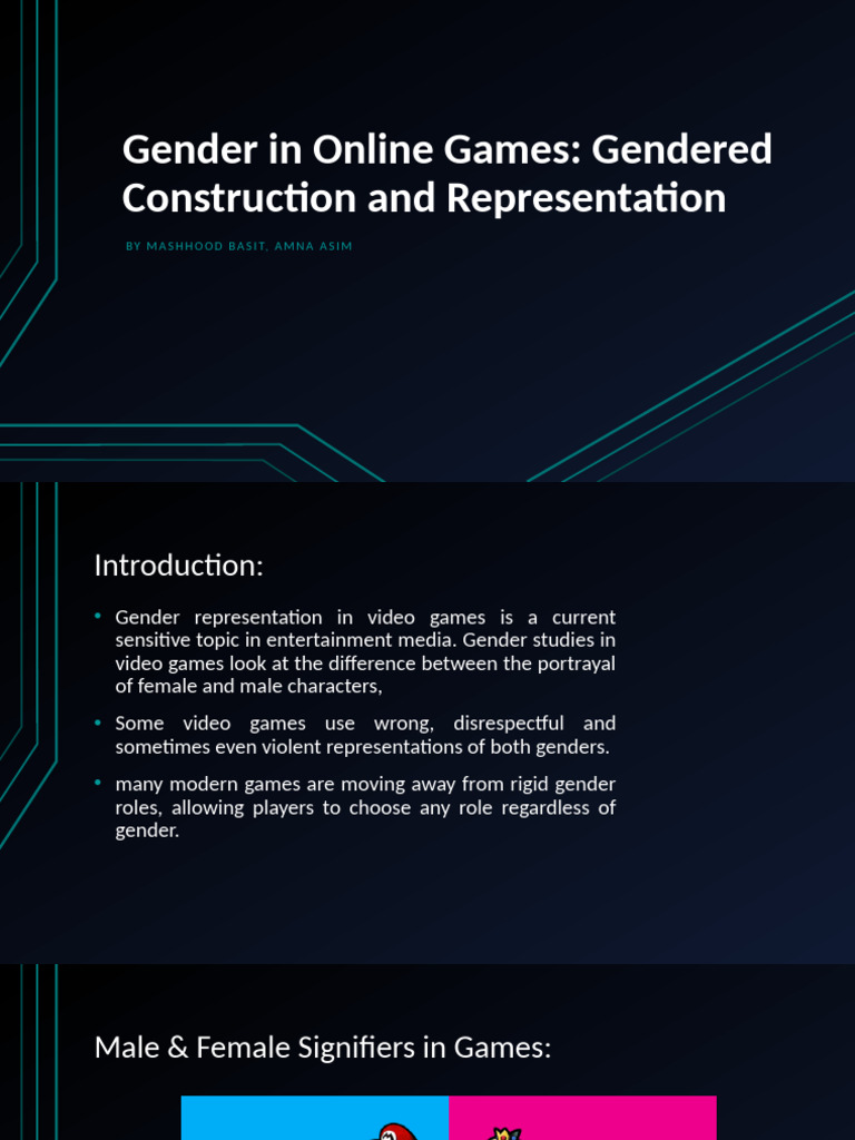 Gender in Online Games: Gendered Construction and Representation | PDF