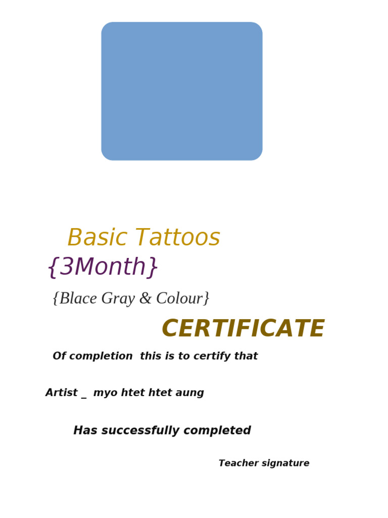 Basic Tattoos | PDF