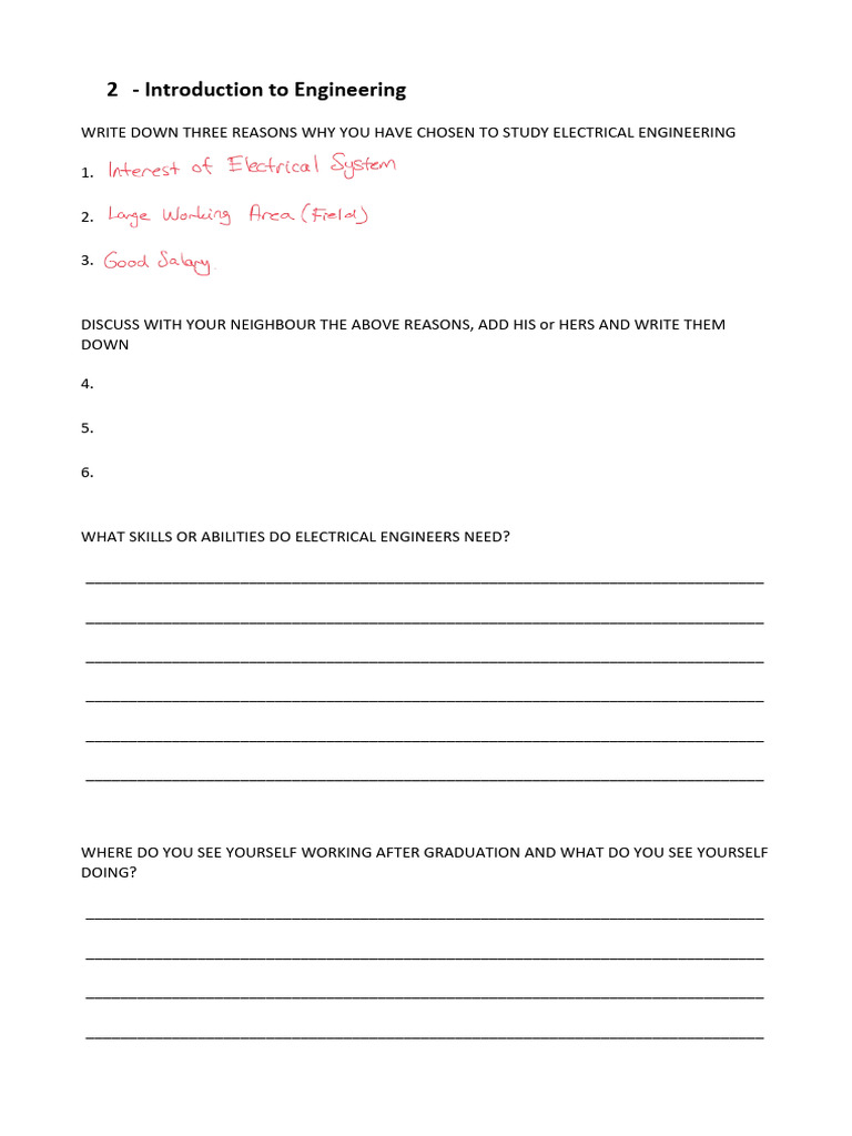 1 Introduction To Engineering | PDF | Electrical Engineering | Electricity