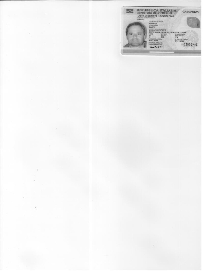 Carta Identità Amm - Re | PDF