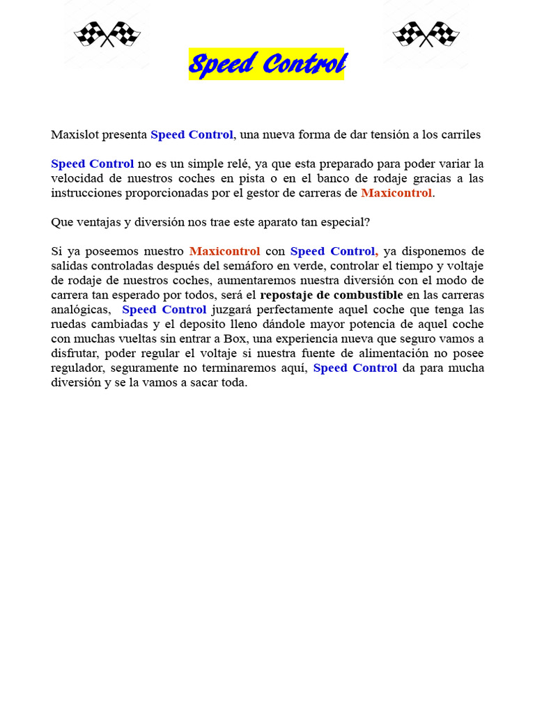 Manual Speed Control | PDF