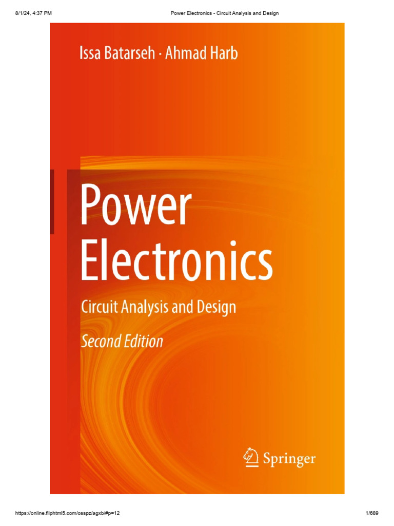 Power Electronics - Circuit Analysis and Design | PDF | Electronic Engineering | Electrical ...