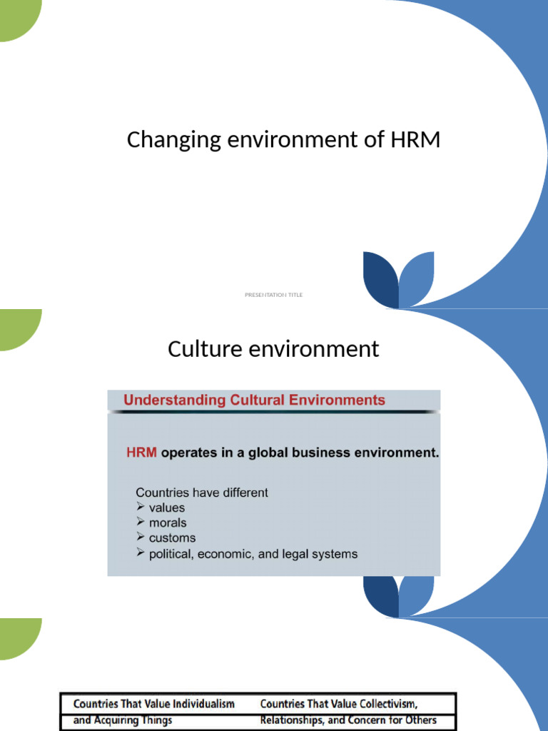 Adapting HRM to a Changing Environment | PDF | Layoff | Human Resource ...