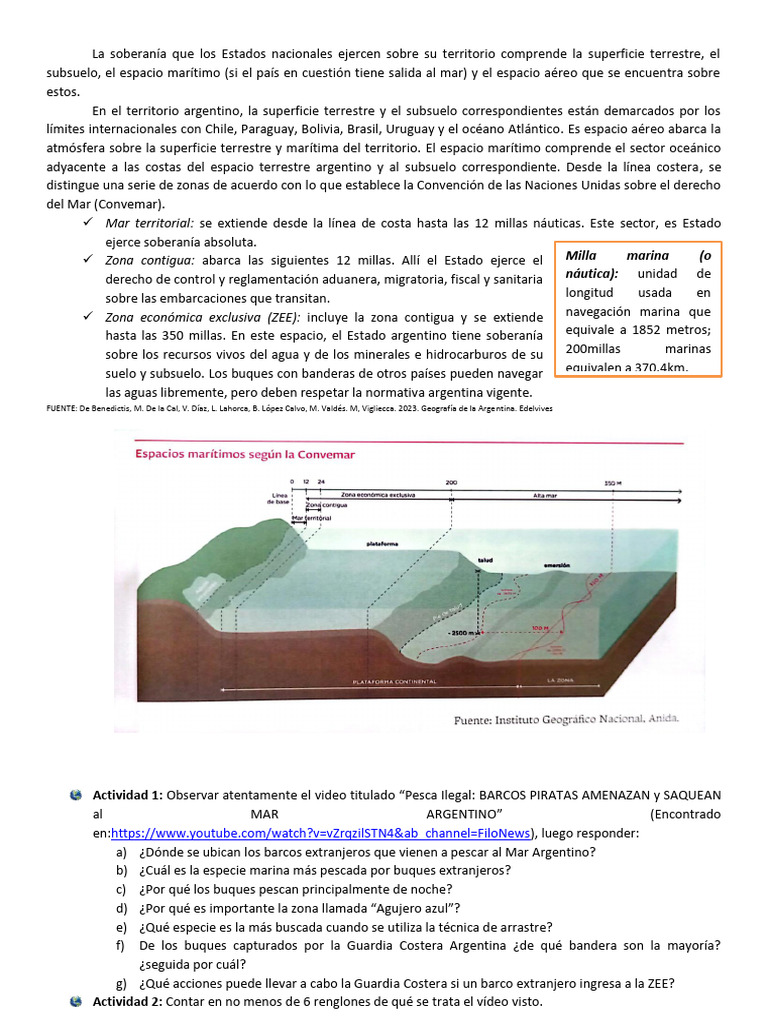 Gu-A 2 Los Espacios de Soberan-A | PDF | Zona económica exclusiva | Océanos