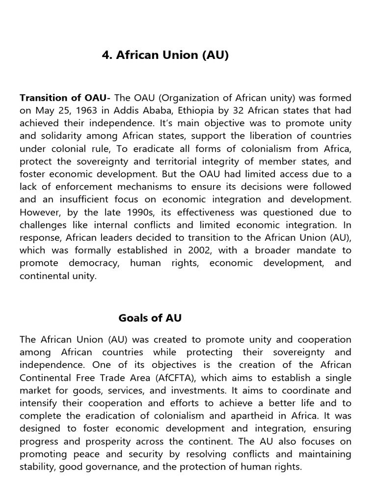 Global Trends Assignment..PDF 2 | PDF | African Union | International Relations