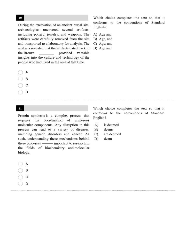 Last Part From Digital SAT Module 2 | PDF