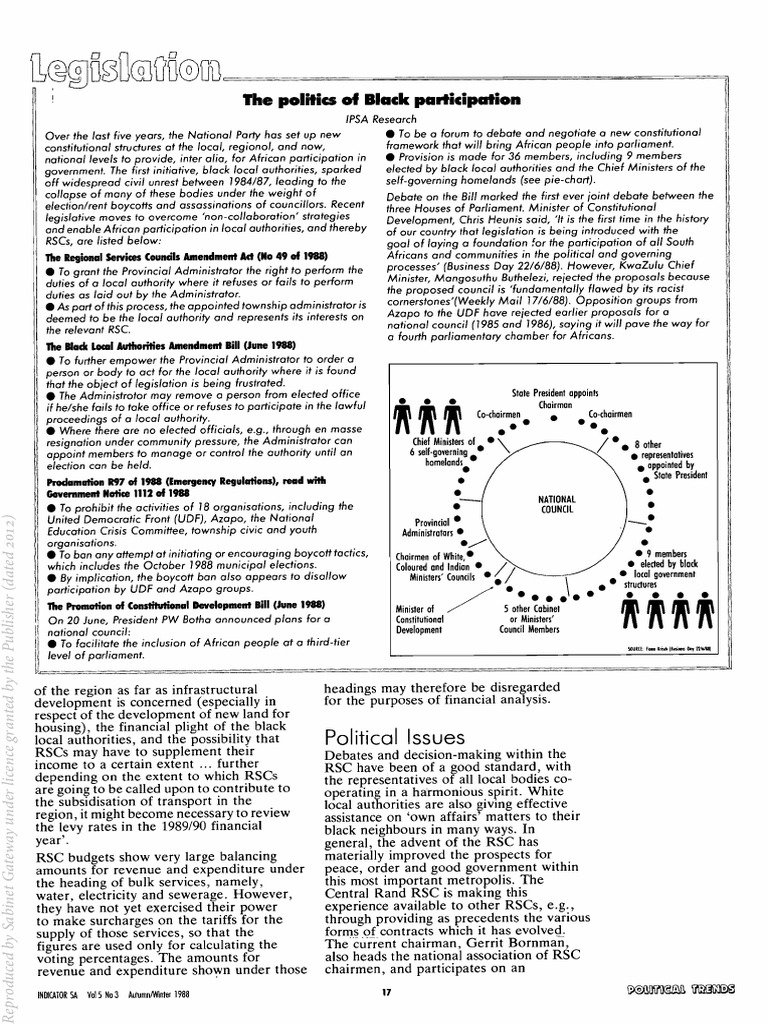 (1988) The Politics of Black Participation | PDF | Government