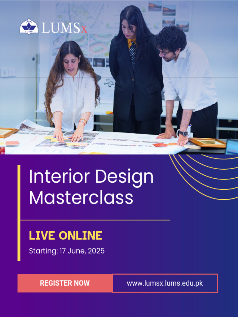 LUMSx Interior Design Masterclass | PDF | Interior Design | Educational ...