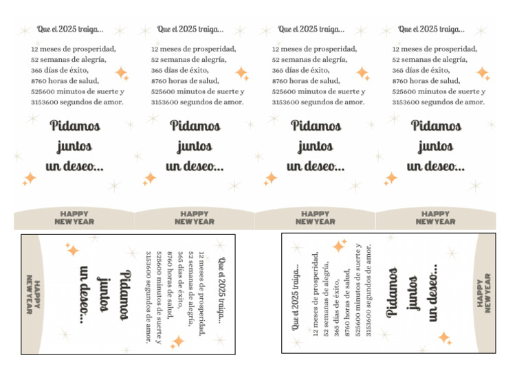 Deseos Año Nuevo | PDF