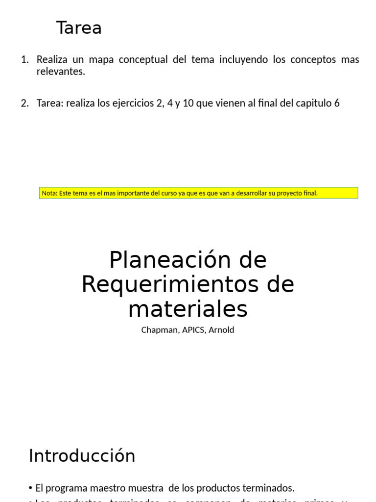 11.Material Requirements Planning | PDF