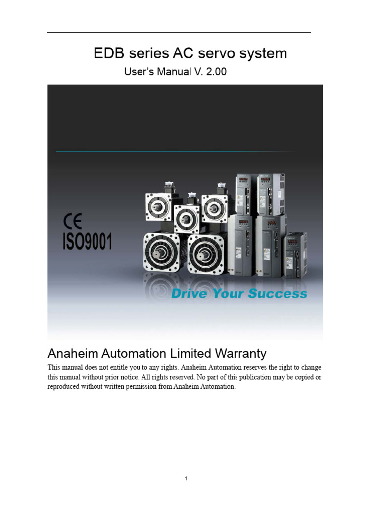 Servo System Manual | PDF | Power Supply | Parameter (Computer Programming)