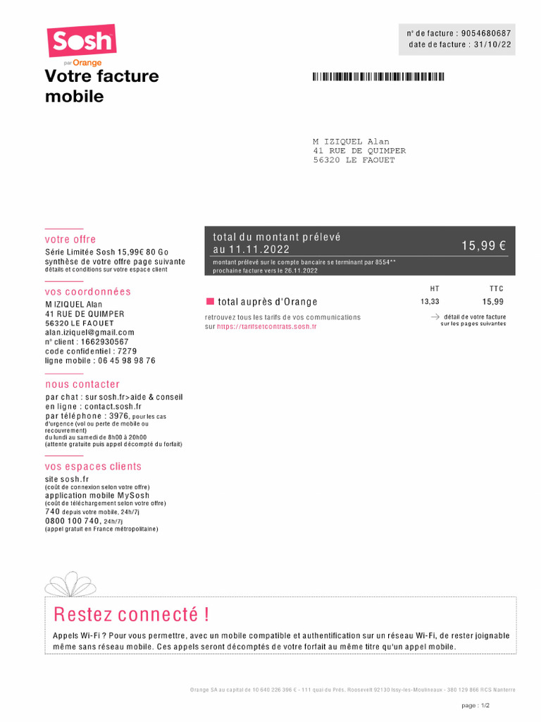 Sosh Mobile ND | PDF