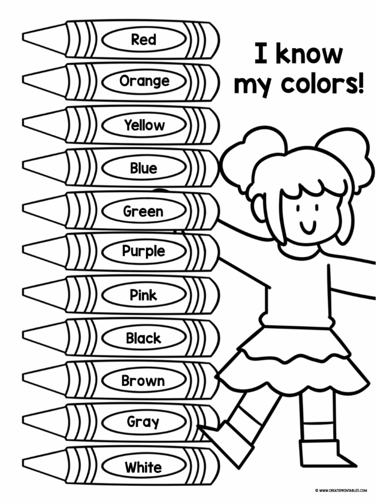 I Know My Colors | PDF