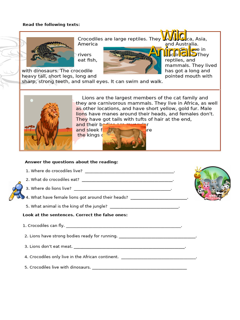 wild animals | PDF