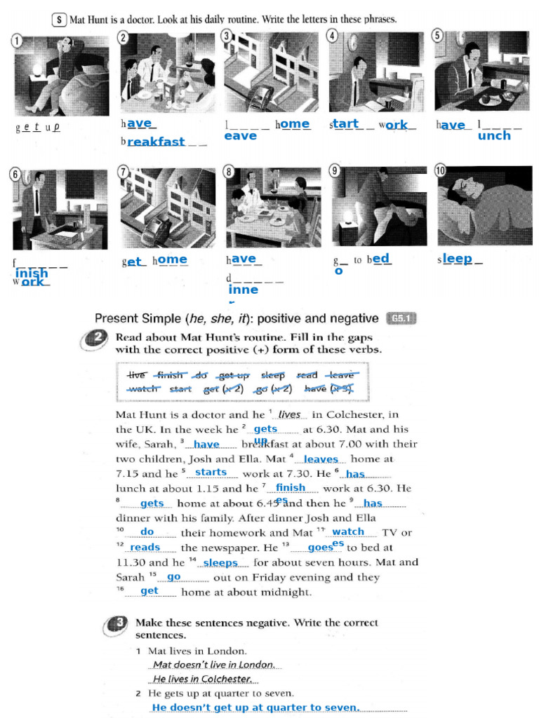 Face To Face Present Simple | PDF