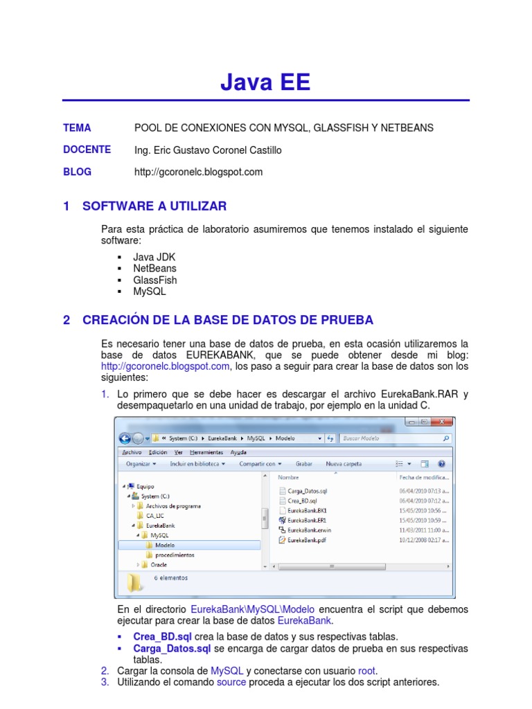 Pool de Conexiones Con MySQL, GlassFish y NetBeans | Descargar gratis ...
