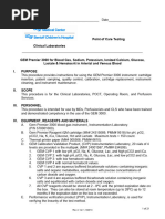 Hemochron Signature Elite ACT Procedure | PDF | Coagulation | Medicine