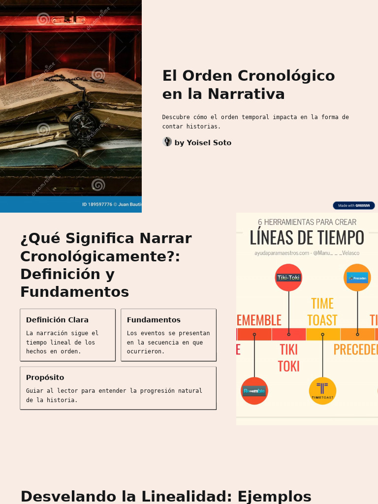 El Orden Cronologico en La Narrativa | PDF | Narración | Narrativa