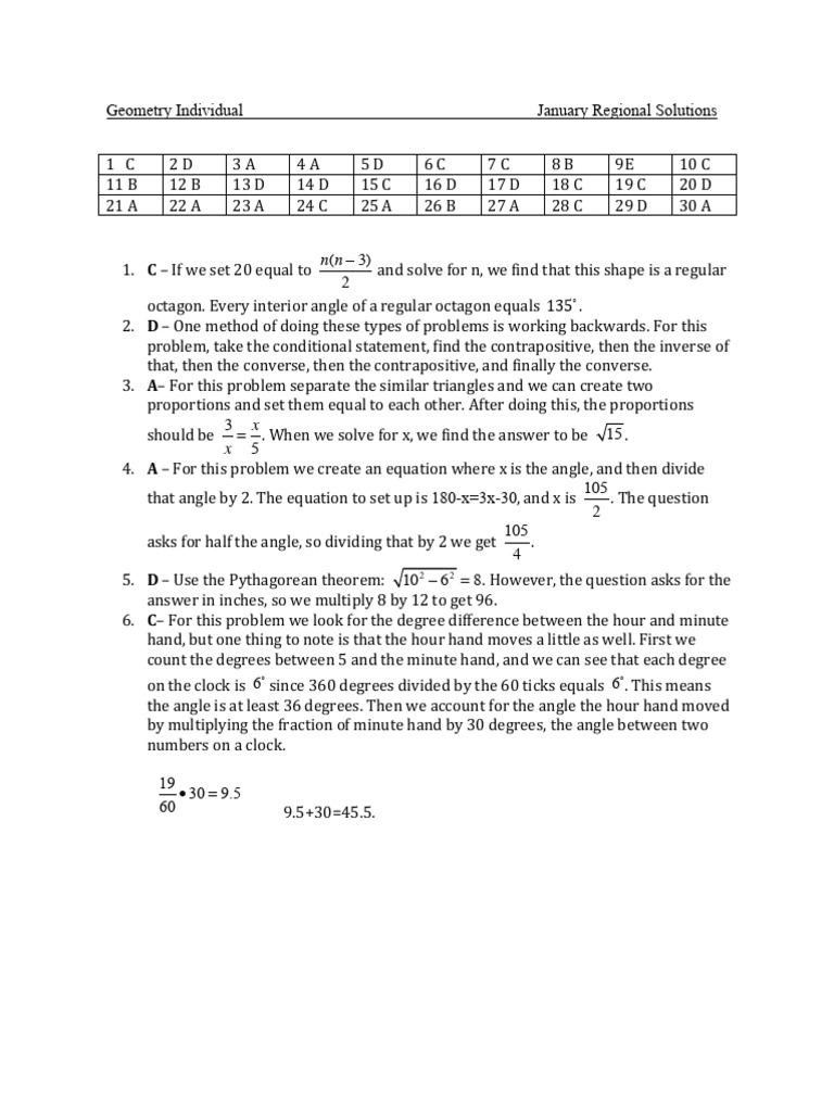 9603 S - Jan Reg Geom Indiv Sol | PDF | Triangle | Elementary Mathematics