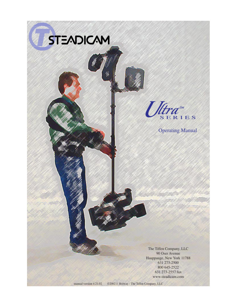 Steadicam Ultra 2 Operating Manual | PDF | Computer Monitor | Camera