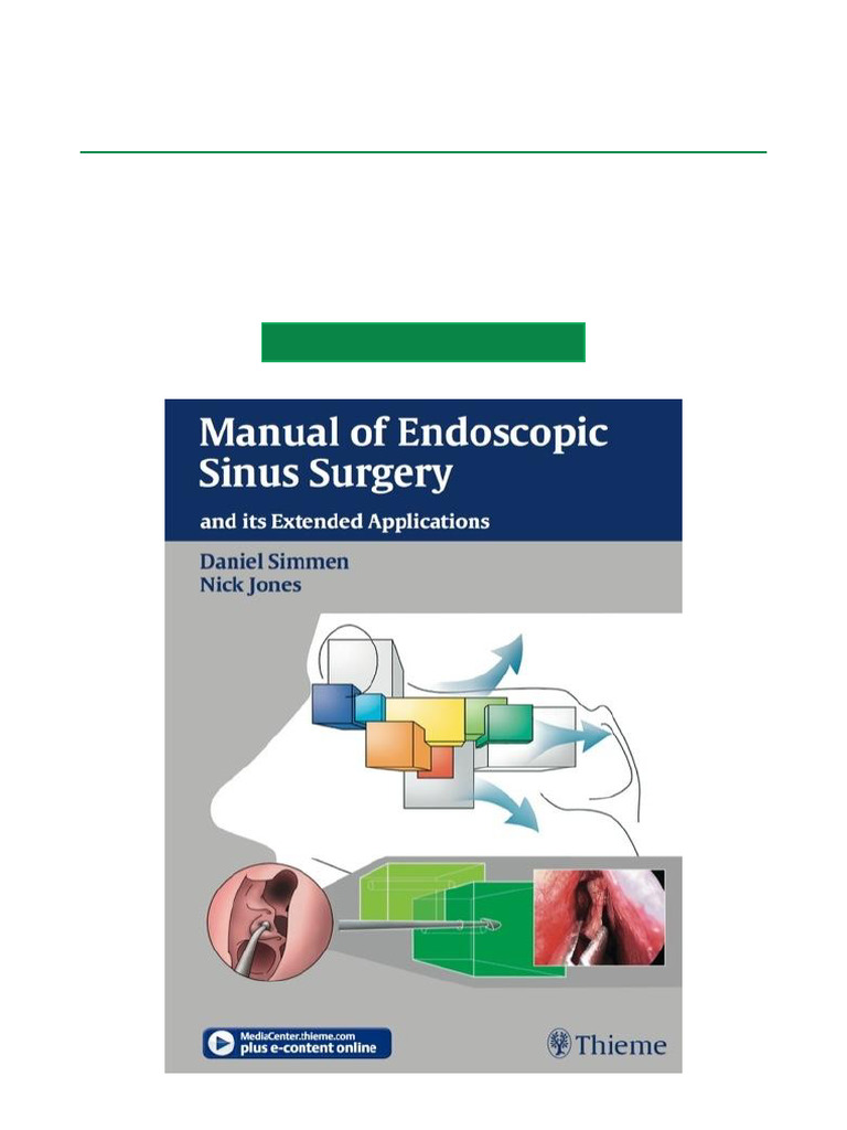 New Release Manual of Endoscopic Sinus Surgery and Its Extended Applications 1st Edition Full ...