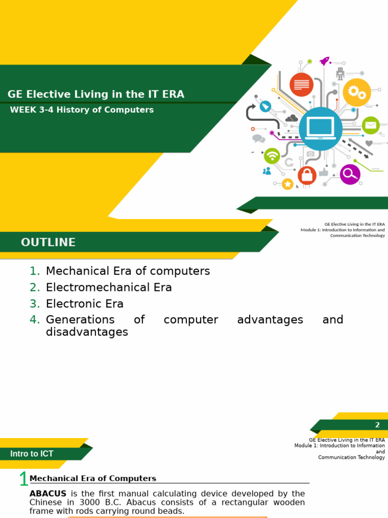 History of Computers: Eras & Generations | PDF | Integrated Circuit ...