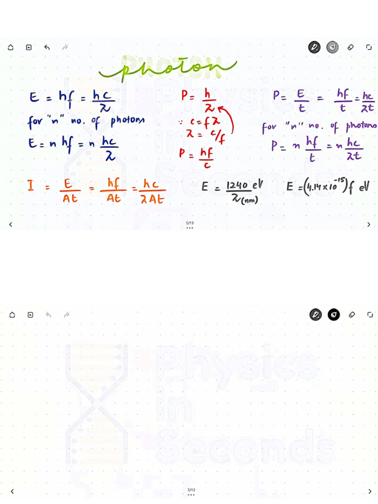 Formula Sheet (Modern Physics) | PDF