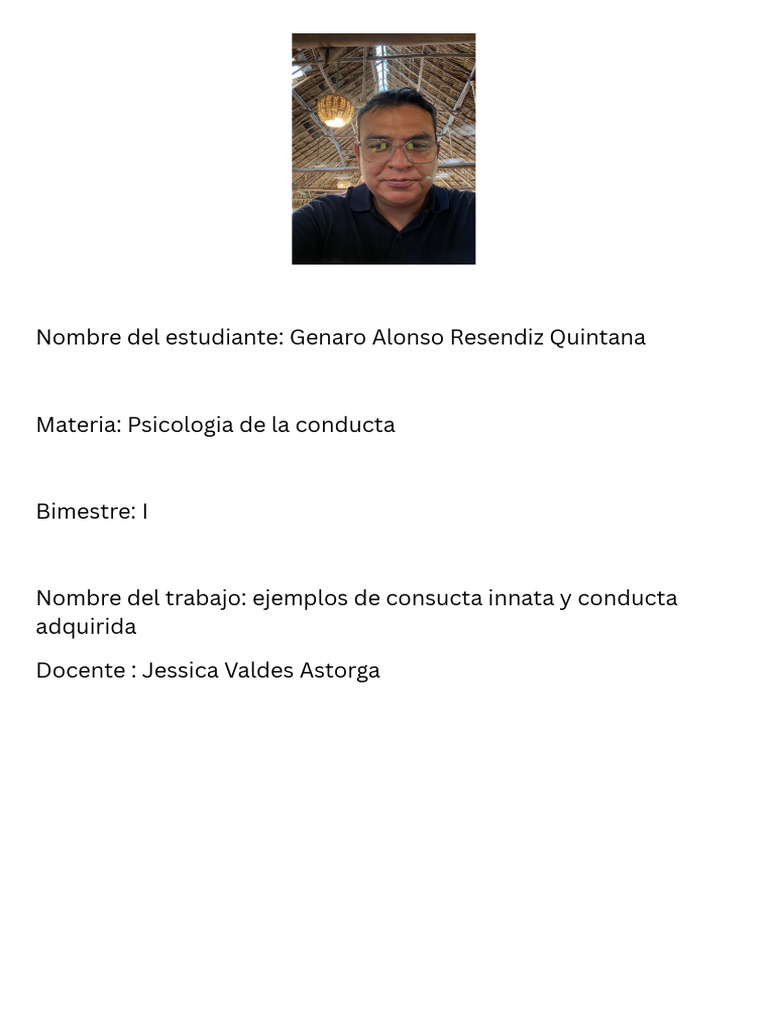 Psicologia de La Conducto Innato y Adquirido | PDF