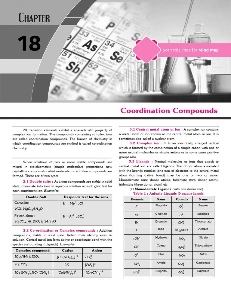 NC Sample Chp | PDF | Coordination Complex | Ligand