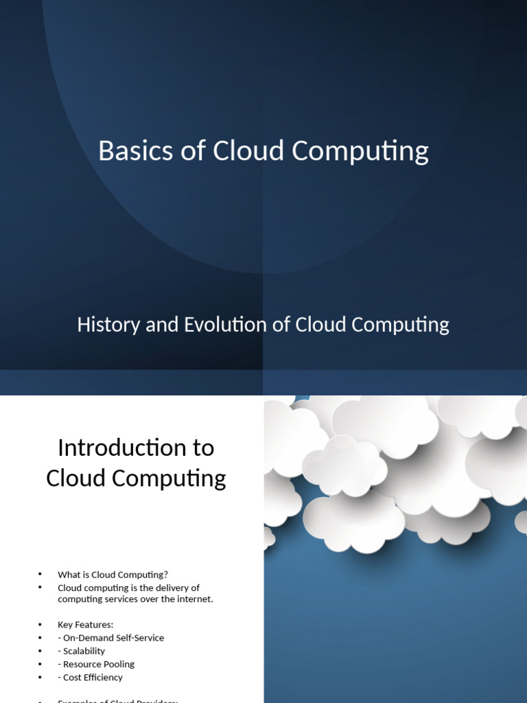 1.Basics of Cloud Computing | PDF | Cloud Computing | Software As A Service