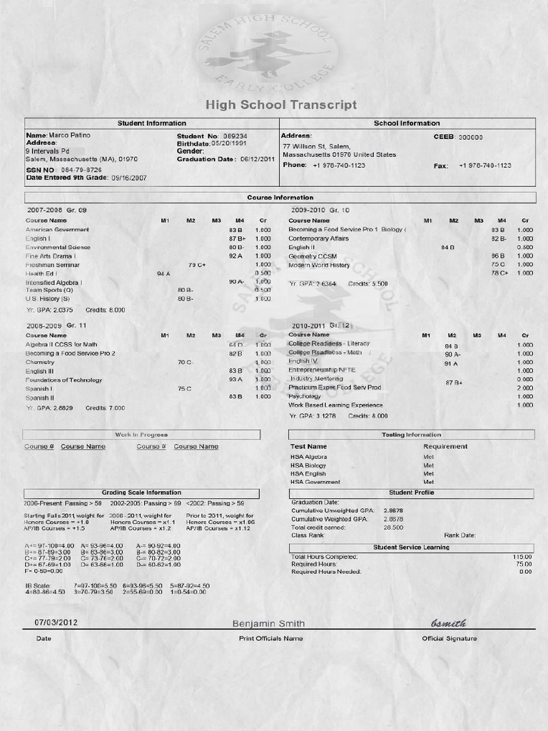 Transcript Marco Patino | PDF