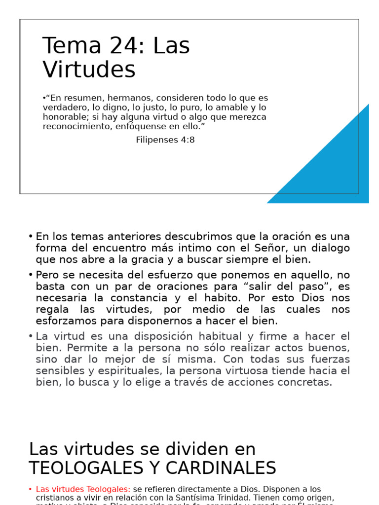 Las Virtudes | PDF | Virtud | Fe