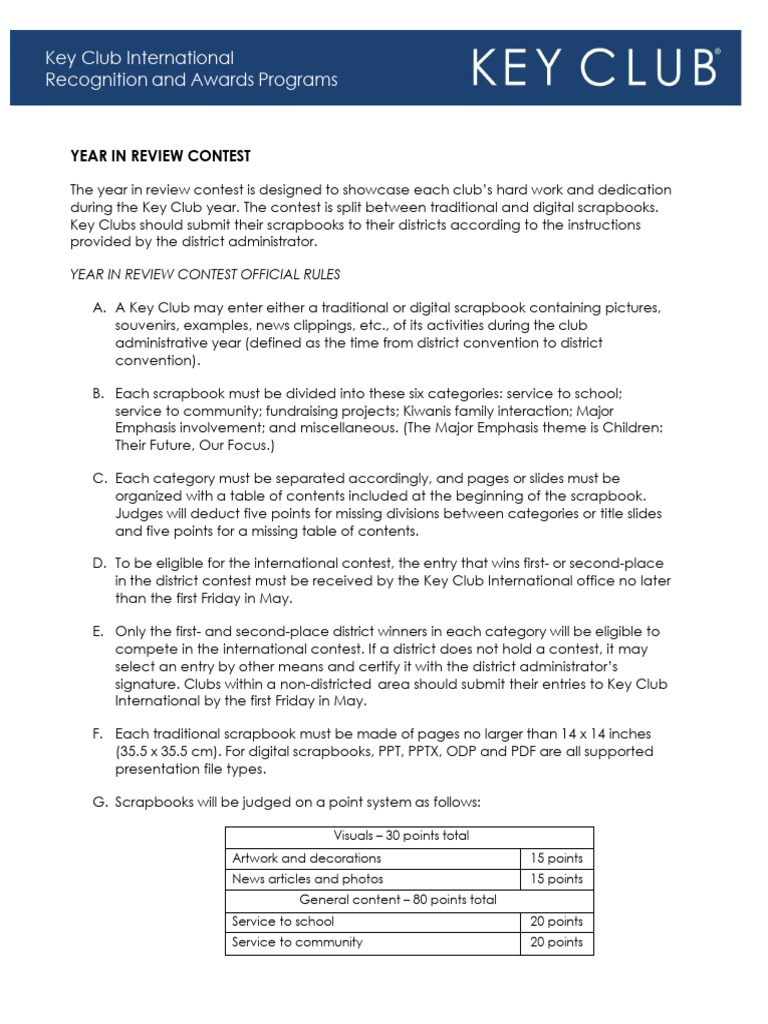Year in Review Contest Entry Form UPDATED | PDF | Scrapbooking