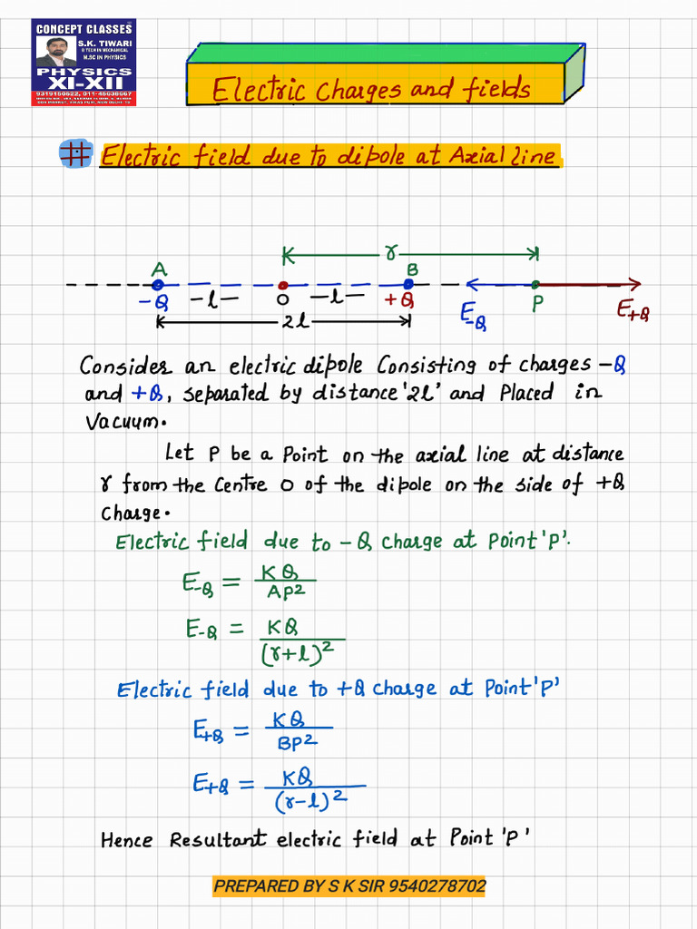 Derivations of CH 1 Electric Charges and Fields | PDF