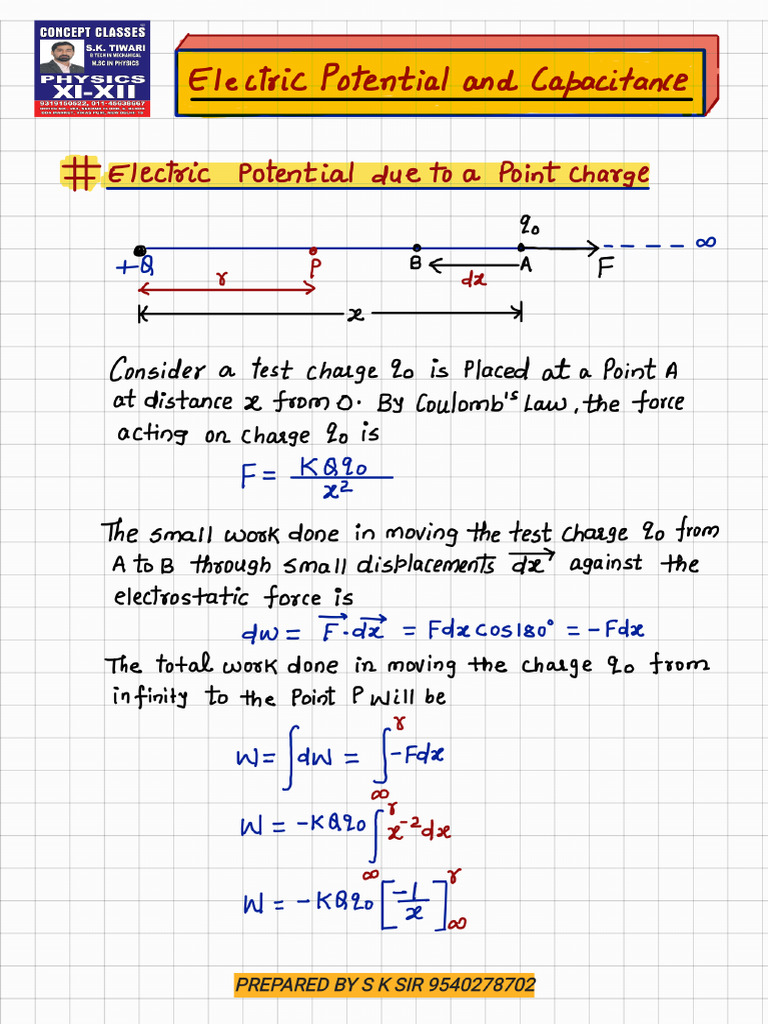 Ch 2 Electric Potential and Capacitance | PDF