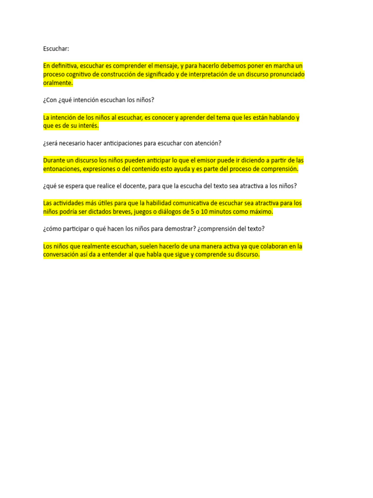 Escuchar | PDF