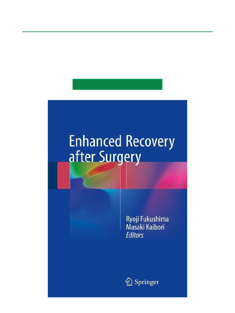 New Release Enhanced Recovery after Surgery PDF DOCX DOWNLOAD | PDF
