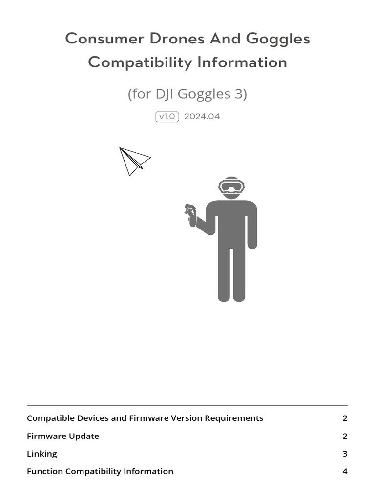 DJI Goggles V2 Compatibility Guide | PDF | Remote Control | Computing