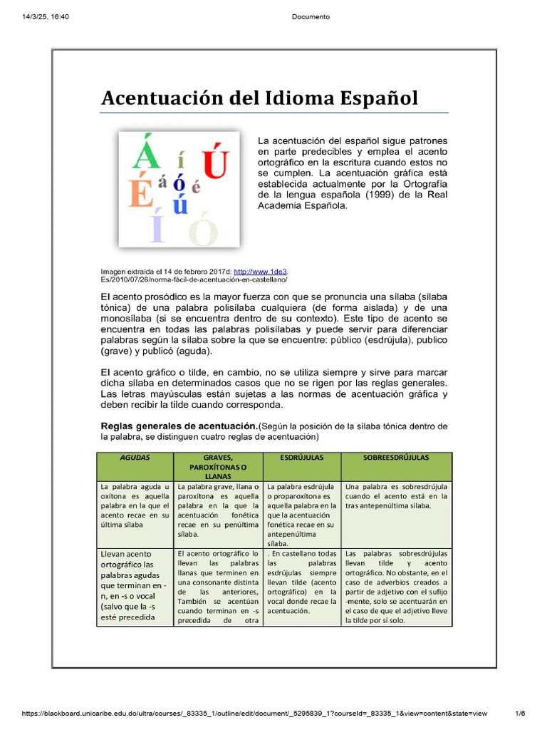 Acentuacíon | PDF