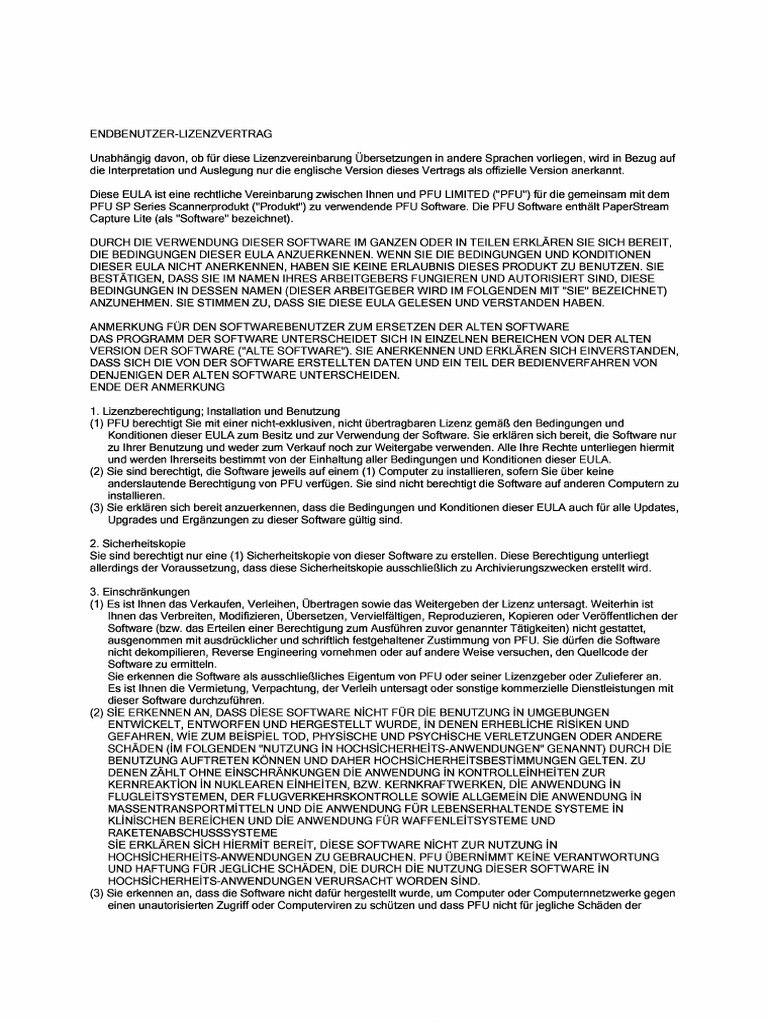 Microsoft Word - License - Deu | PDF