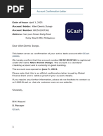 Request Letter - Cash Advance | PDF