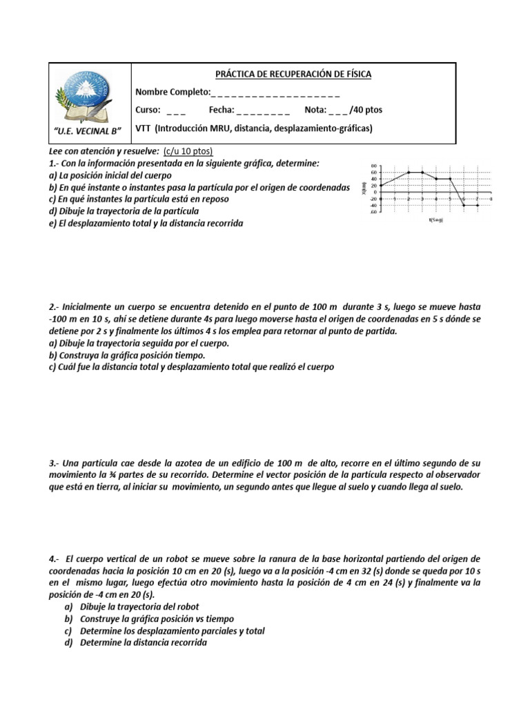 Pr-Ctica F-Sica 4tos | PDF