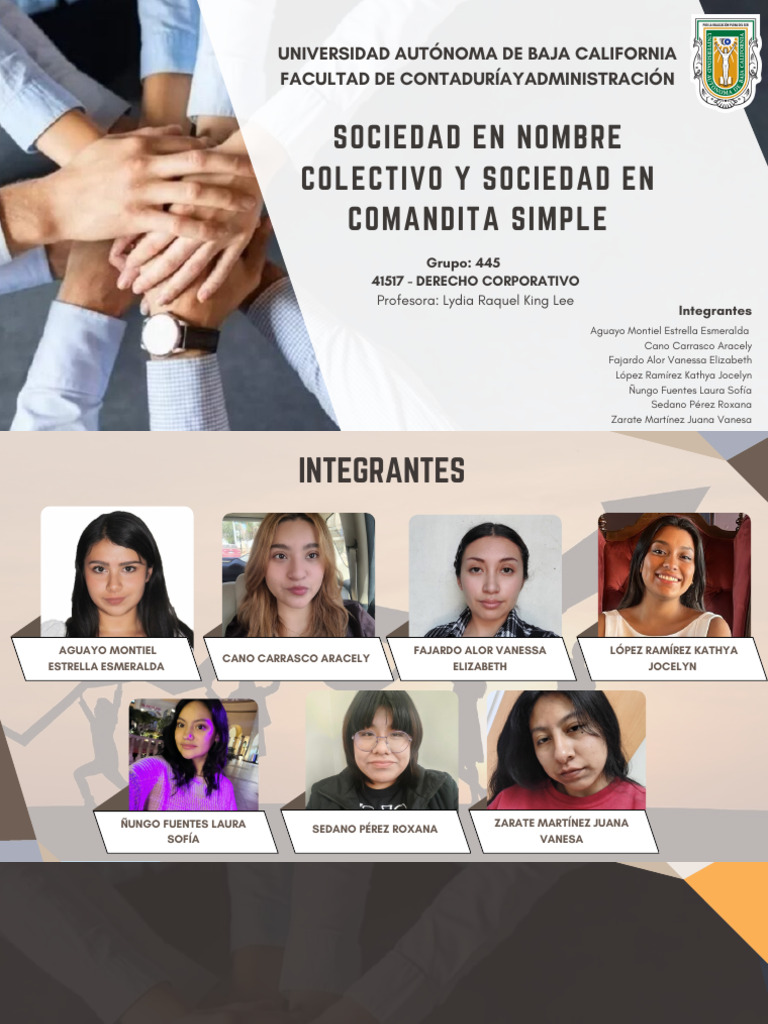 Sociedad en Nombre Colectivo y Sociedad en Comandita Simple | PDF | Sociedad de responsabilidad ...