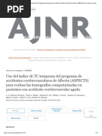 Escala ASPECTS | PDF