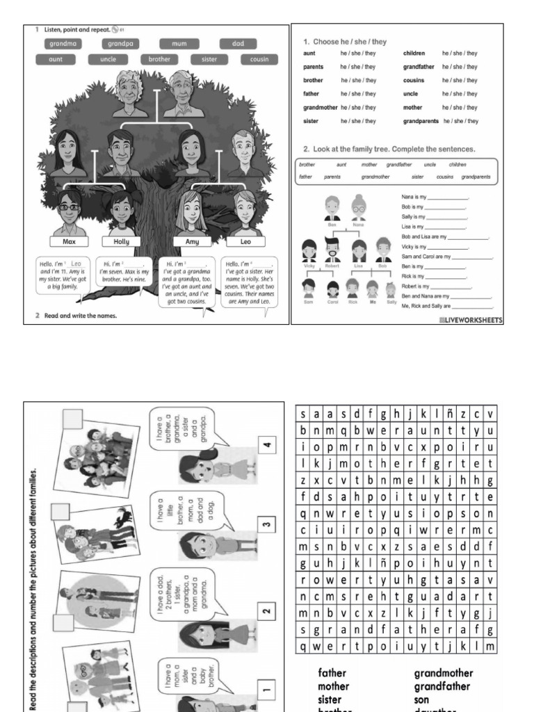 Actividades My Family | PDF