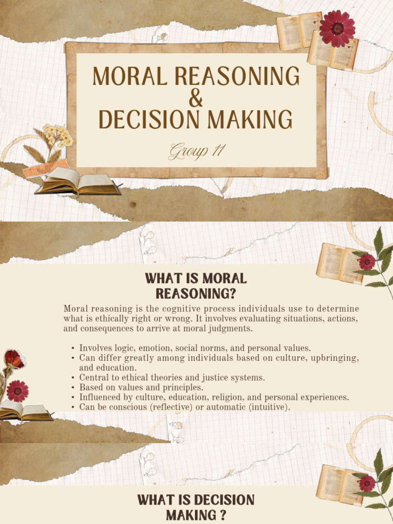 Moral Reasoning and Decision Making | PDF | Morality | Decision Making
