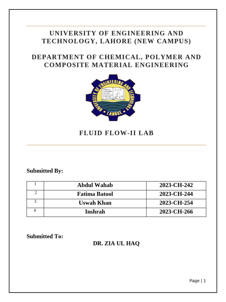 Fluid Flow Lab Experiments Overview | PDF | Ion Exchange | Water