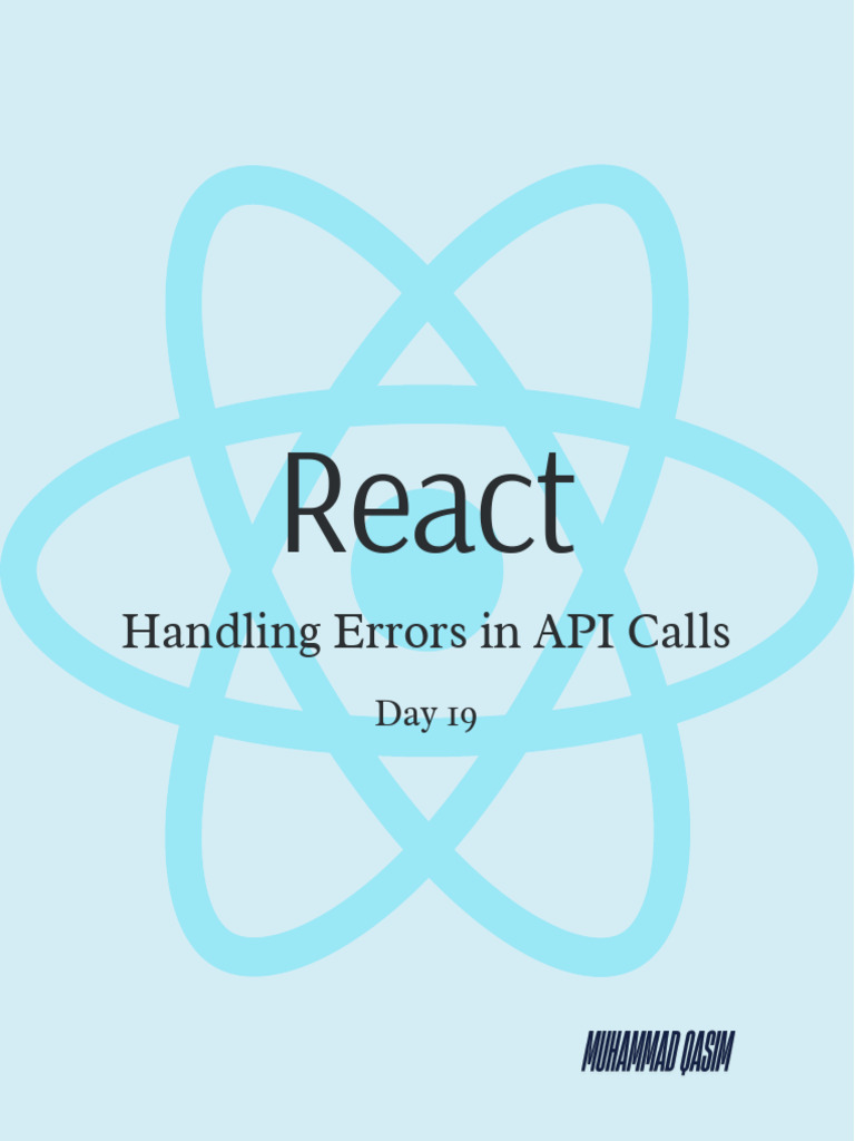 Errors in API Calls With React | PDF | User Interface | Computer ...