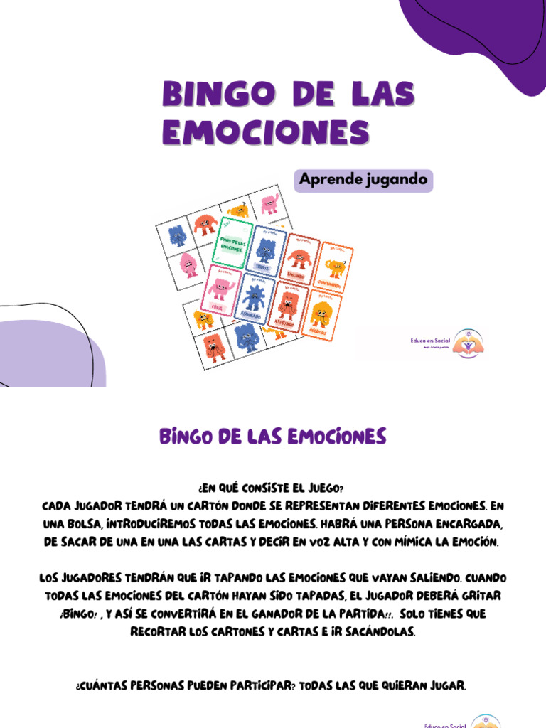 Bingo_de_las_emociones_1747006666 | PDF