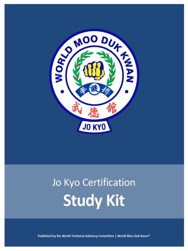 WMDK Jo Kyo Certification Study Kit 2022 | PDF | Korean Martial Arts